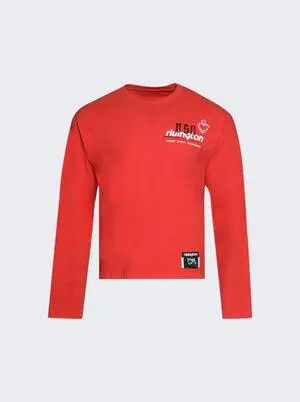 RIVINGTON ROI REBIS Membership Uso Long Sleeve Tee - Red