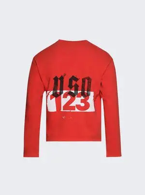 RIVINGTON ROI REBIS Membership Uso Long Sleeve Tee - Red