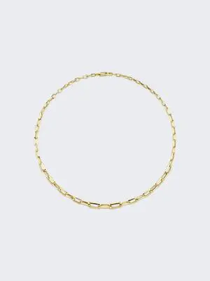 Lizzie Mandler Chubby Graduated Knife Edge Oval Link Chain - Yg