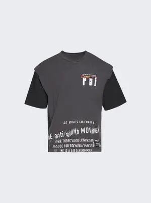 RIVINGTON ROI REBIS Moda Apocrypha Quad Tee - Black