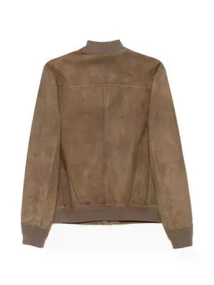 SALVATORE SANTORO Snap-button Bomber Jacket - Brown