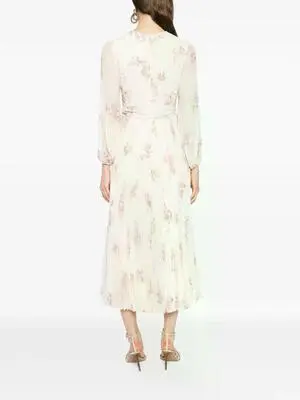 Zimmermann Sunray Midi Dress - Neutrals