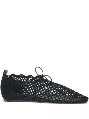 TOTEME Crochet Knit Ballet Flats