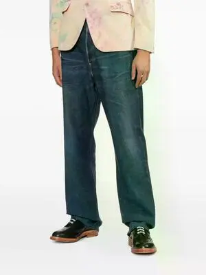 Junya Watanabe Faded Effect Denim Jeans