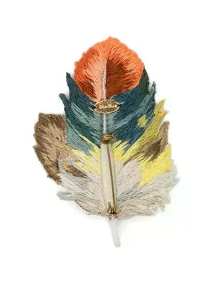 Undercover Leaf-motif Brooch