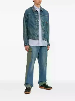 Junya Watanabe X Levi's Printed Denim Jacket - Blue