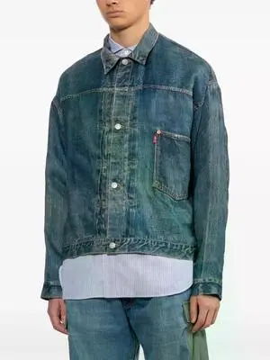 Junya Watanabe X Levi's Printed Denim Jacket - Blue