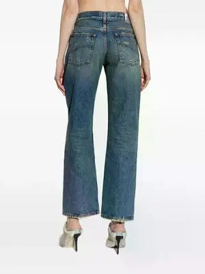 Balenciaga Stonewashed-effect Jeans - Blue