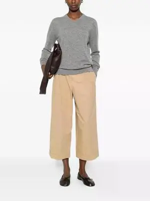 THE ROW Pleated Culottes Trousers - Neutrals