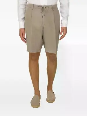 Boggi Milano Drawcord Linen Bermuda Shorts