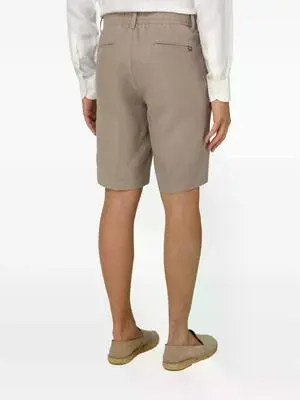 Boggi Milano Drawcord Linen Bermuda Shorts