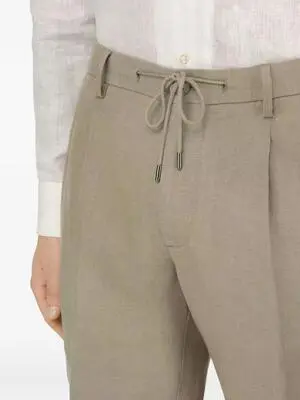 Boggi Milano Drawcord Linen Bermuda Shorts
