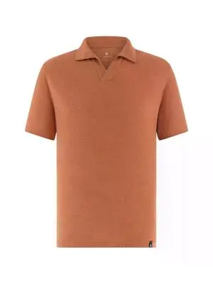 Boggi Milano Stretch Linen Jersey Polo Shirt