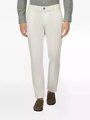 Boggi Milano Logo-detail Trousers - White