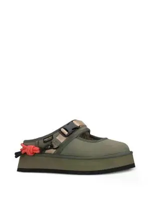UGG Bea Mary Jane Wildwood Platform Slippers - Green
