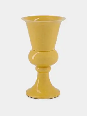HOUSE OF CAPRICORN Florbela Ceramic Medium Vase - Yellow