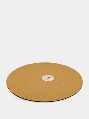La DoubleJ Leafflyer Round Placemat - Yellow