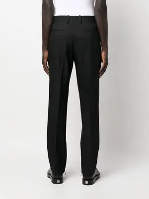 Off-White Straight-leg Trousers With Paperclip Detail