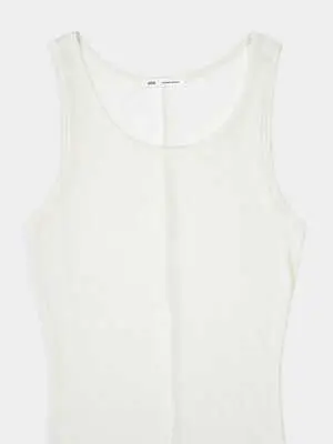 AMI Paris Sleeveless Long Tank Top