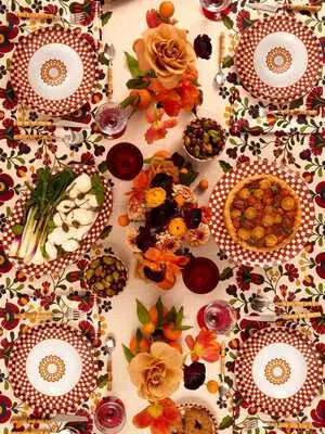 La DoubleJ Windflower Placée Tablecloth