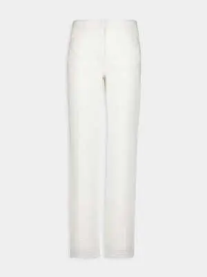Givenchy Mid-waist Straight-leg Denim Trousers - White