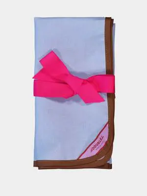 La DoubleJ Set Of 2 Large Napkins - Blue
