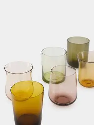 BITOSSI Set Of 6 Mixed Shape Tumblers