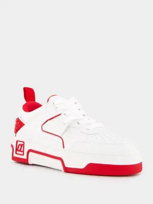 CHRISTIAN LOUBOUTIN Astroloubi Low-top Leather Sneakers - White