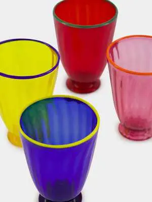 La DoubleJ Rainbow Glasses Set Of 4