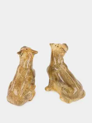 QUAIL CERAMICS Border Terrier Salt And Pepper Set