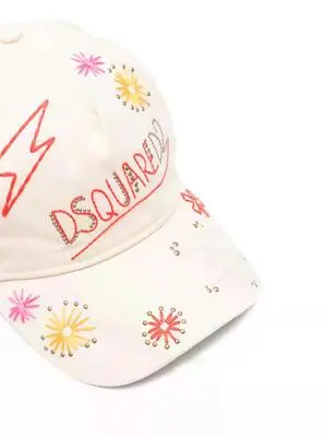 Dsquared2 Embroidered Studded Cap