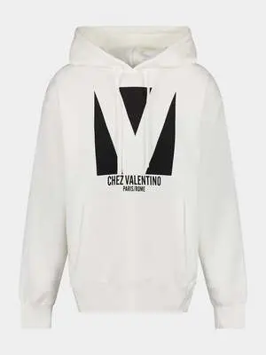 Valentino Garavani Cotton Chez V Print Sweatshirt