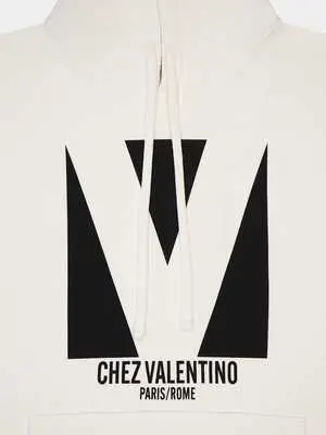 Valentino Garavani Cotton Chez V Print Sweatshirt