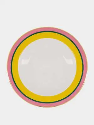 La DoubleJ Rainbow Soup/pasta Plate - Yellow