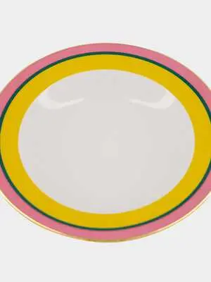 La DoubleJ Rainbow Soup/pasta Plate - Yellow