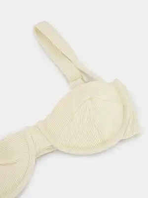 HAIGHT. Ribbed Gaia Top - White