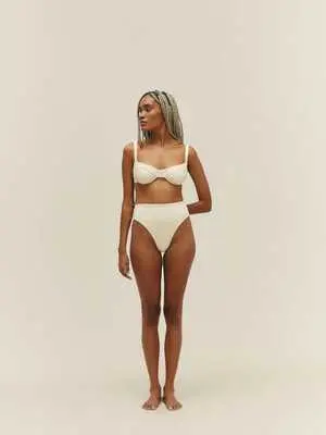 HAIGHT. Ribbed Gaia Top - White