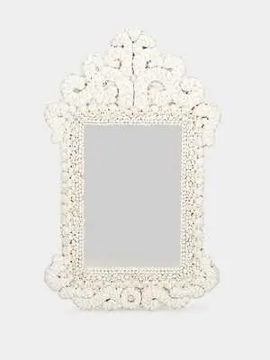 LES-OTTOMANS Ornate Handmade Shell Mirror