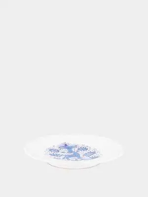 LES-OTTOMANS Handpainted Ceramic Christmas Dessert Plate