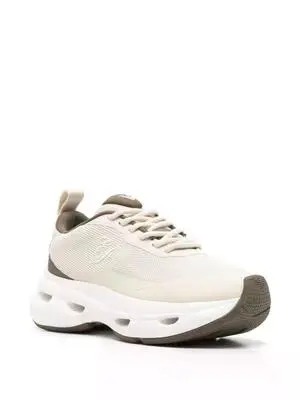 Emporio Armani Technical Knit Sneakers - Neutrals