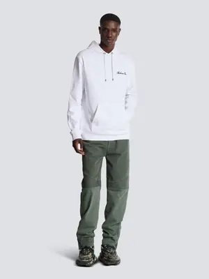 Balmain Signature Embroidered Relaxed-fit Sweatshirt - White