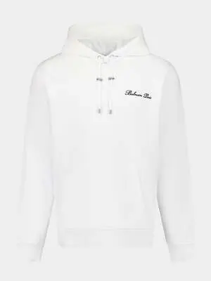 Balmain Signature Embroidered Relaxed-fit Sweatshirt - White