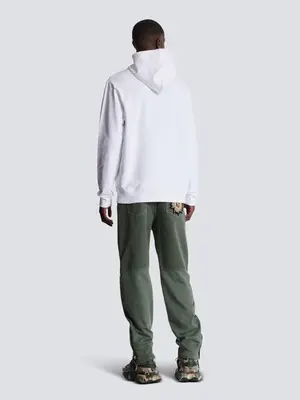 Balmain Signature Embroidered Relaxed-fit Sweatshirt - White