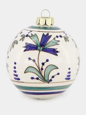LES-OTTOMANS 8cm Christmas Ball - White