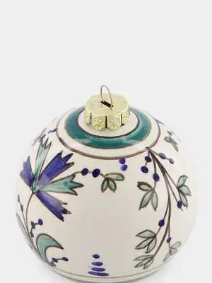 LES-OTTOMANS 8cm Christmas Ball - White