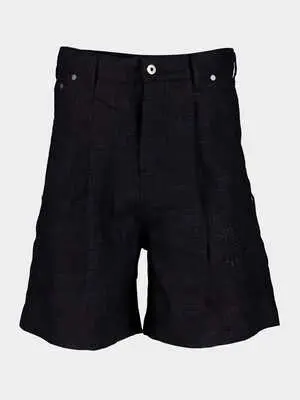 Off-White 90s Logo Linen Shorts White