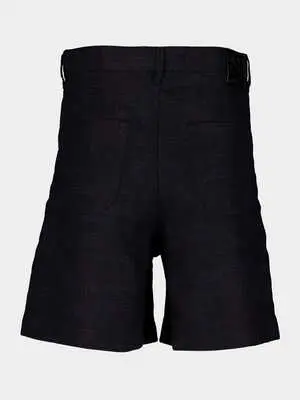 Off-White 90s Logo Linen Shorts