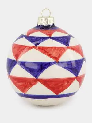 LES-OTTOMANS Ceramic Christmas Ball - White