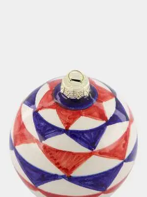 LES-OTTOMANS Ceramic Christmas Ball - White