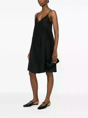 THE ROW Lace-panel Midi Dress